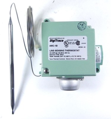 Raychem Pentair AMC-1B Line-Sensing DigiTrace Thermostat 22 AMPS 125 ...