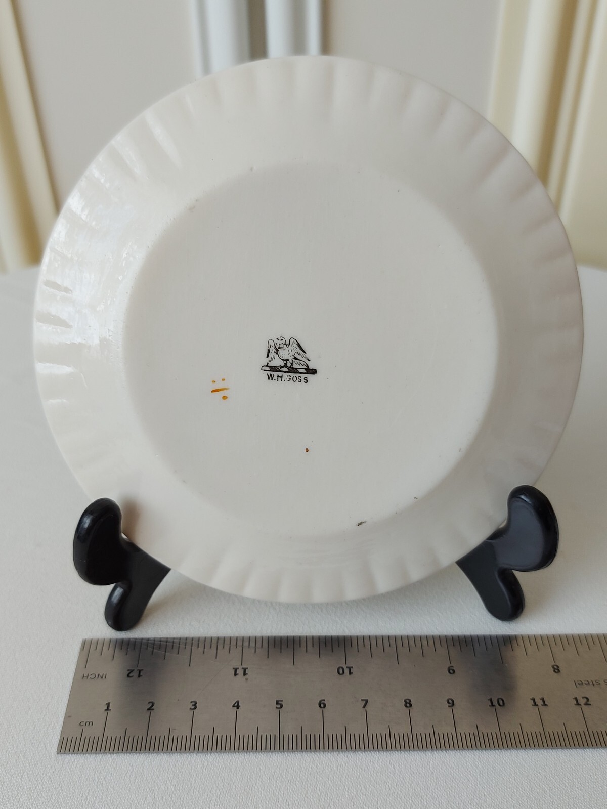 Goss Crested China - 5 inch Fluted Plate - Kettering | eBay UK