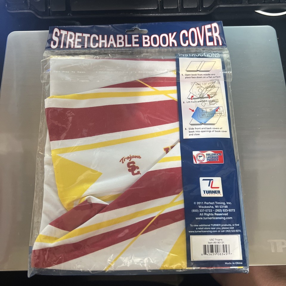 Book Cover USC College California Stretchable Fabric Protective Book ...