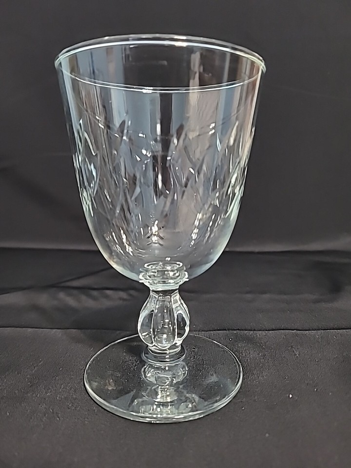 LIBBEY COLONIAL HERITAGE PATTERN ETCHED CUT GLASS SET OF TWO | eBay