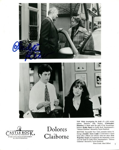 CHRISTOPHER PLUMMER In-person Signed Scene - Dolores Claiborne | eBay