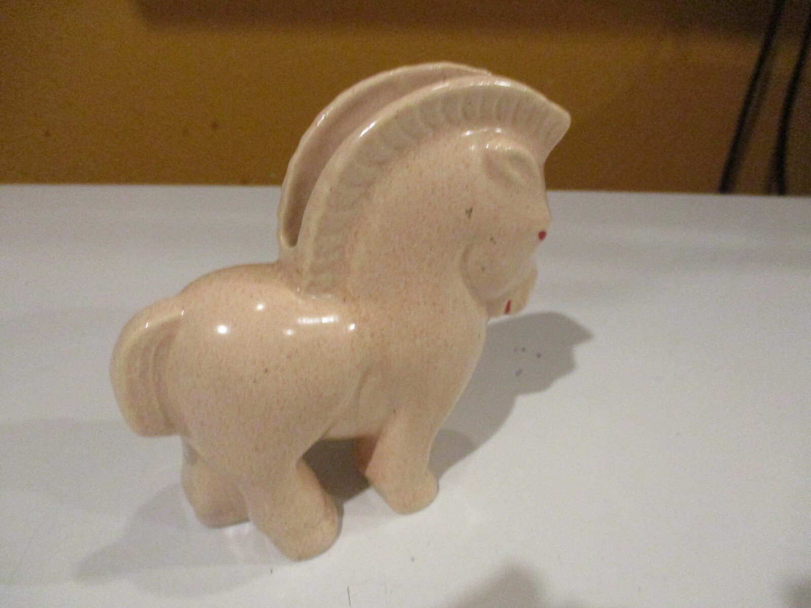 Vintage Art Deco Glazed Finish Pink Trojan Horse Ceramic 5” Planter | eBay