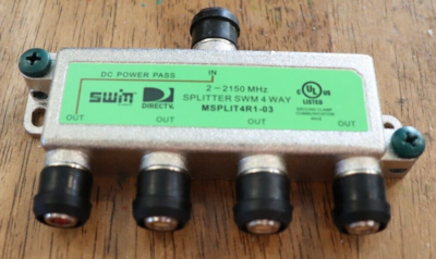 DIRECTV 4 WAY SWM SPLITTER SWITCH MSPLIT4R1-03 NEW | eBay