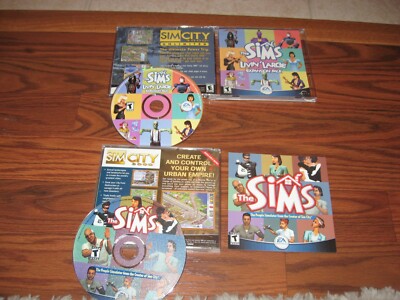 2 PC Games: The Sims and the Sims Livin' Large on CD-ROM with keys | eBay