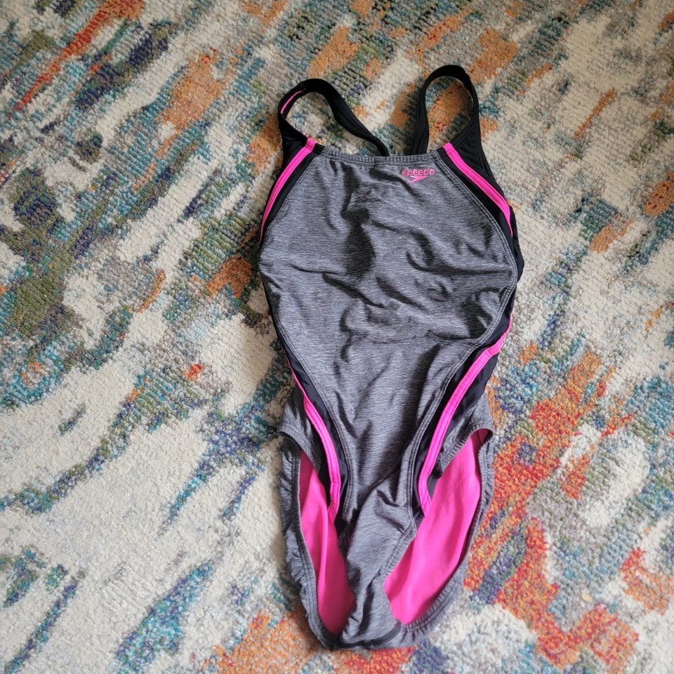 Women's Speedo 7235051 Powerflex Eco Quantum Splice One Piece Swimsuit ...