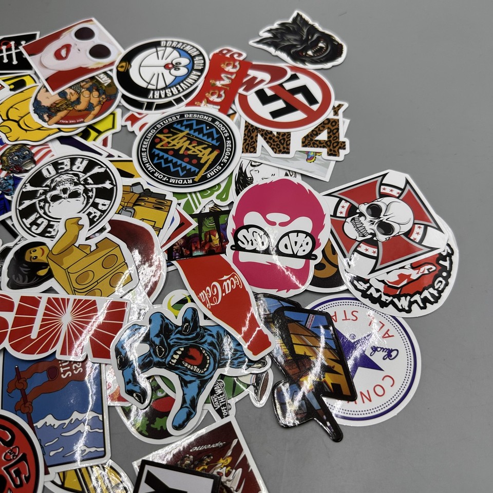 NEW 100 Skateboard Stickers Bomb Vinyl Laptop Luggage Decals Dope ...