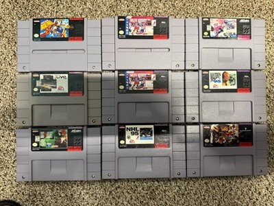 NBA NHL NFL SPORTS Super Nintendo SNES Game Lot of 9 - TESTED | eBay