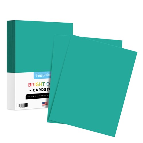 Teal Bright Color Cardstock, 65lb Cover (176GSM), 8.5 x 11, 250 Qty | eBay