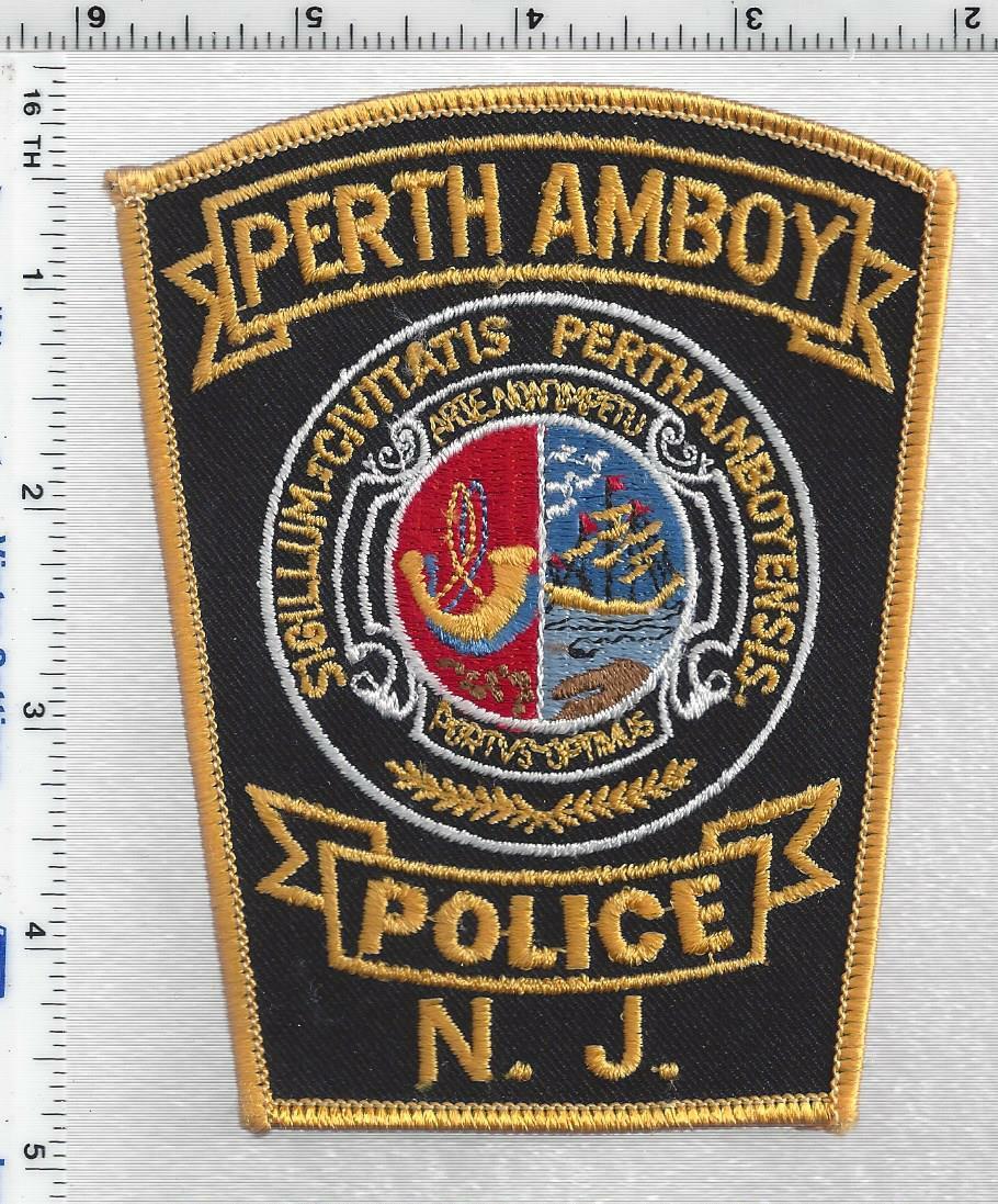 Perth Amboy Police (New Jersey) 2nd Issue Shoulder Patch | eBay