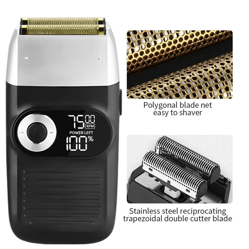 Men's USB Electric Shaver Trimmer Wet & Dry Razor Rechargeable Shaving ...