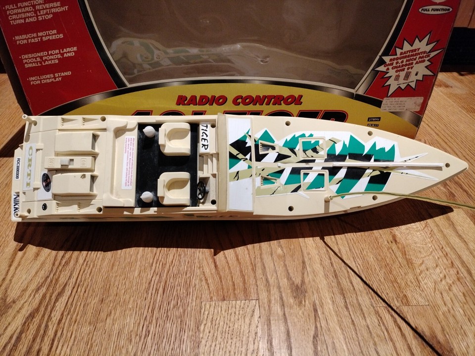 Nikko Vintage 42' Tiger RC Remote Control Boat Tested and Working | eBay