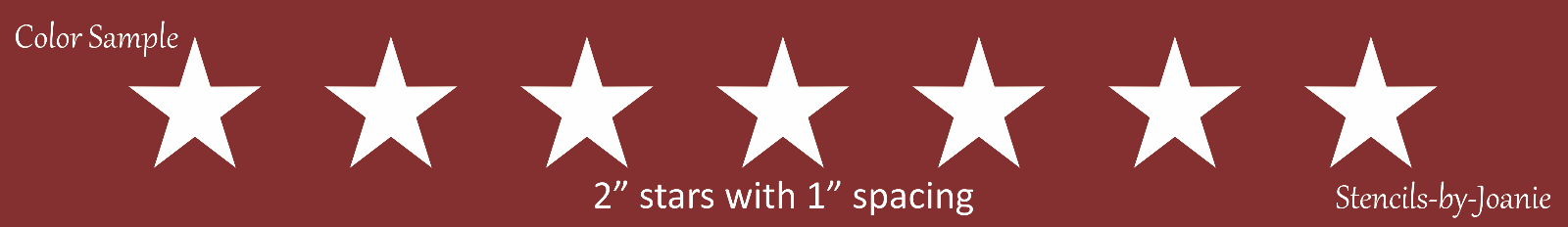 Country Craft Stencil 2" Star shape Border Americana Patriotic Wall ...