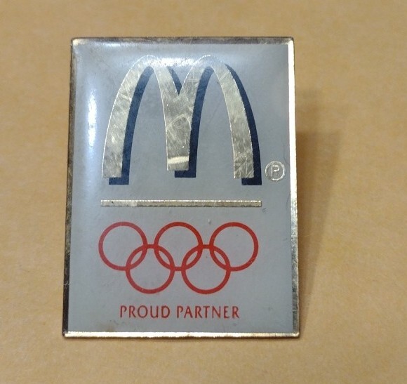 McDonalds Golden Arches Proud Partner Olympics Olympic Rings Pin ...