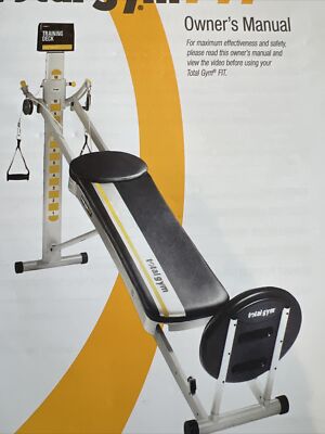 Total Gym FIT + Accessories Attachments Home Fitness Folding Full Body ...