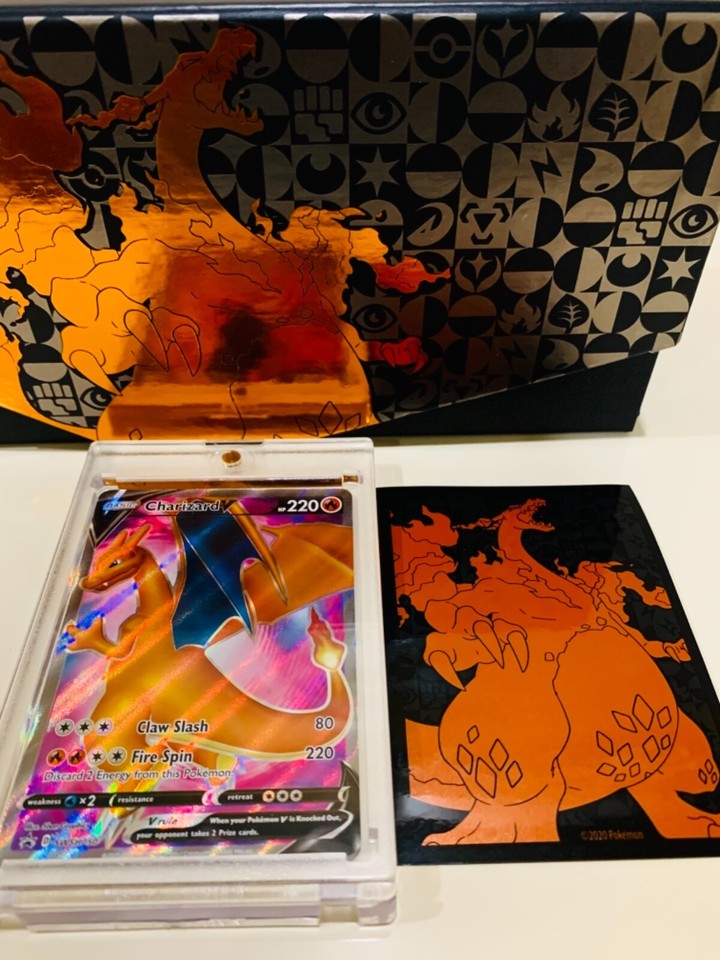 CHARIZARD V POKÉMON PROMO CARD CHAMPION’S PATH HOLOGRAM 2020 MINT ...