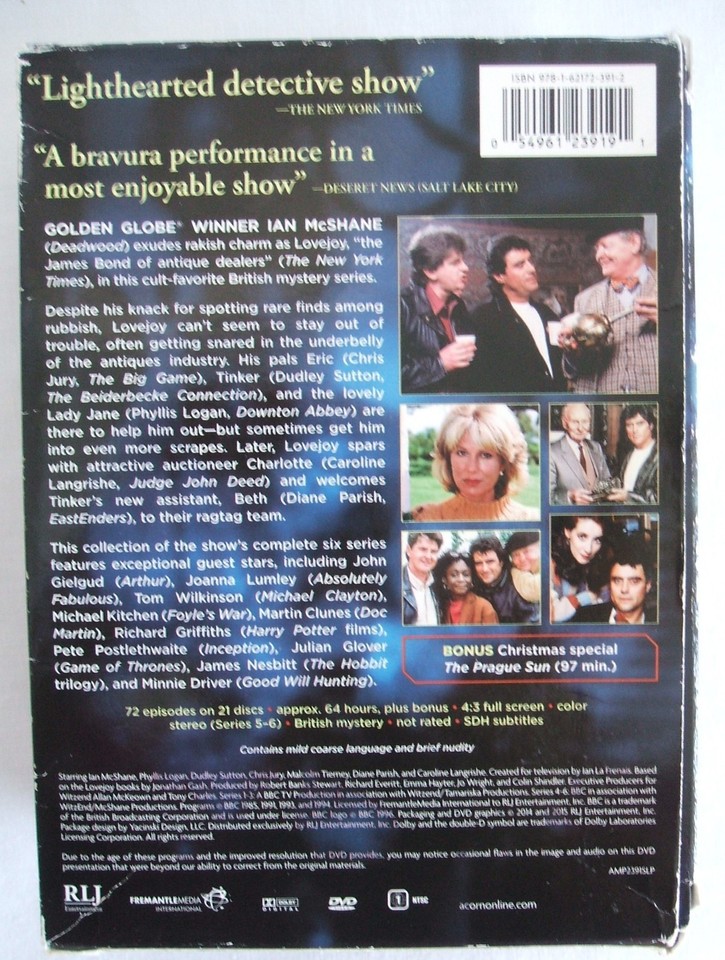 Lovejoy: The Complete Collection (DVD, 2015, 21-Disc Set) 54961239191| eBay