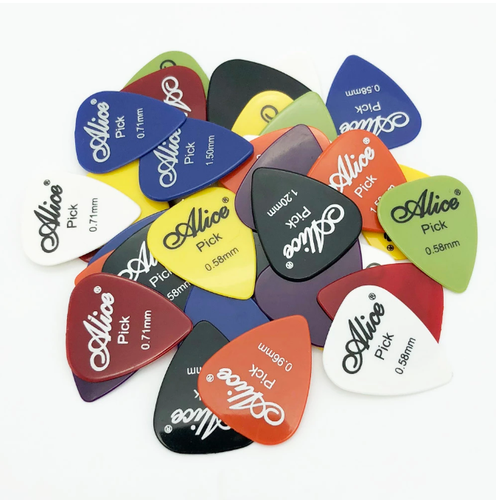 100 Guitar Picks Acoustic Electric Plectrum Mixed Colors/Gauges ...