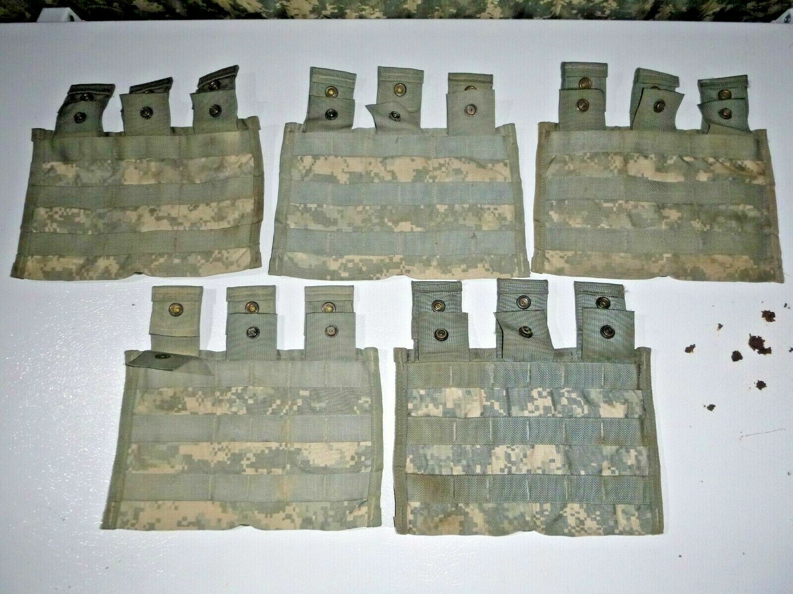 5 PACK US Military Triple Three 3 Mag Magazine Pouch MOLLE ACU 3 X 30 ...