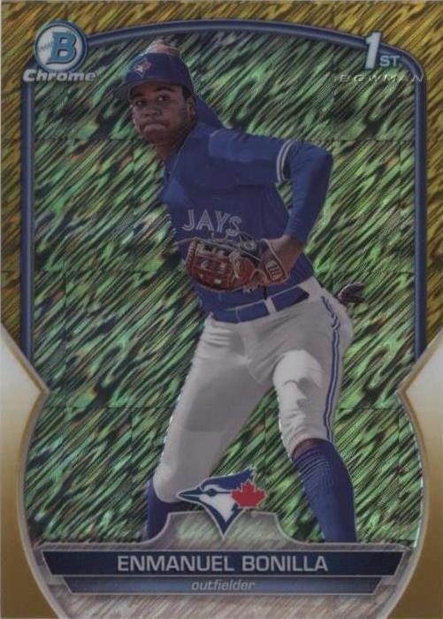 2023 Bowman Chrome - Prospects Enmanuel Bonilla #BCP-163 Gold Shimmer ...