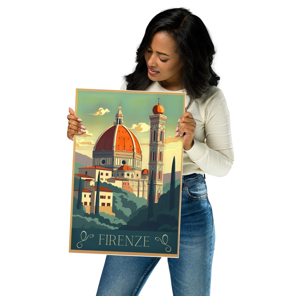 Firenze Poster | Florence Poster | Italian Vintage Poster | Fine Art ...