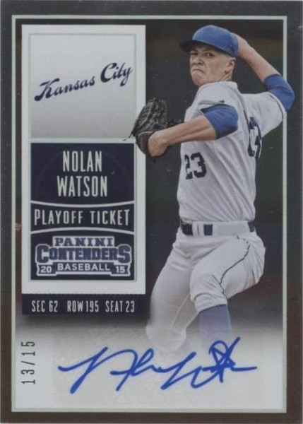 2015 Panini Contenders - Draft Ticket Playoff Ticket #32 Nolan Watson ...