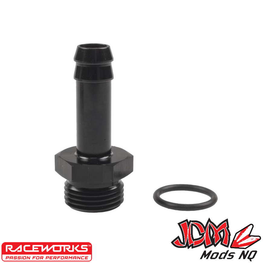 Raceworks AN-10 ORB to 1/2in Barb RWF-414-10-08BK | eBay