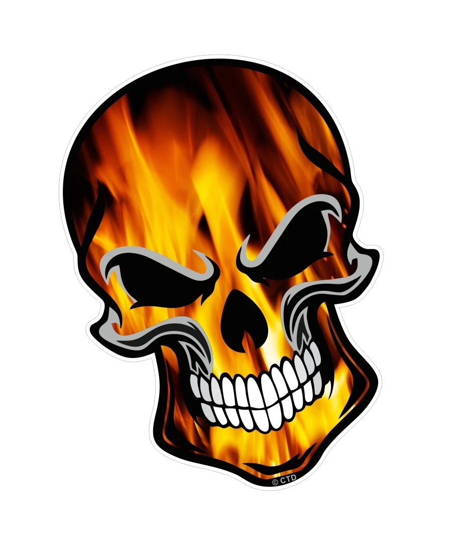 Bike Stickers Design Skull