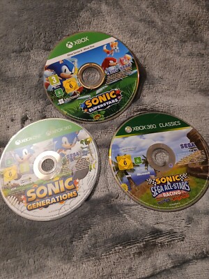 xbox games - 3 games in 1 case - SONIC SUPERSTARS , SONIC GENERATIONS ...