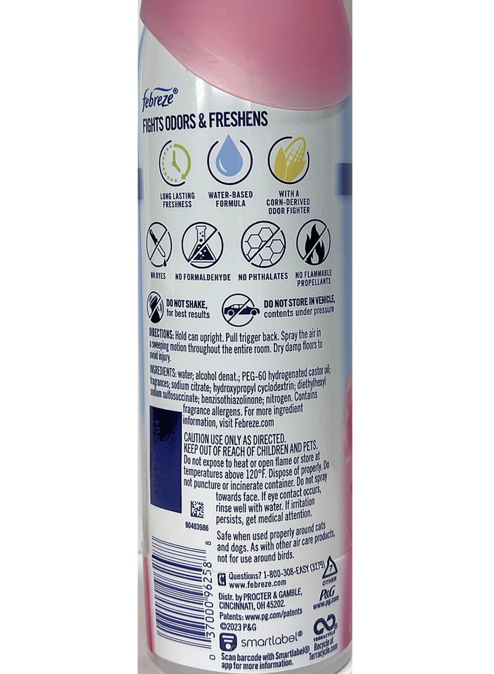 Febreze DOWNY Scent APRIL FRESH Air Mist Aerosol Spray Room Air ...