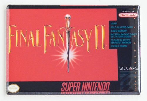 Final Fantasy 2 FRIDGE MAGNET video game box snes | eBay