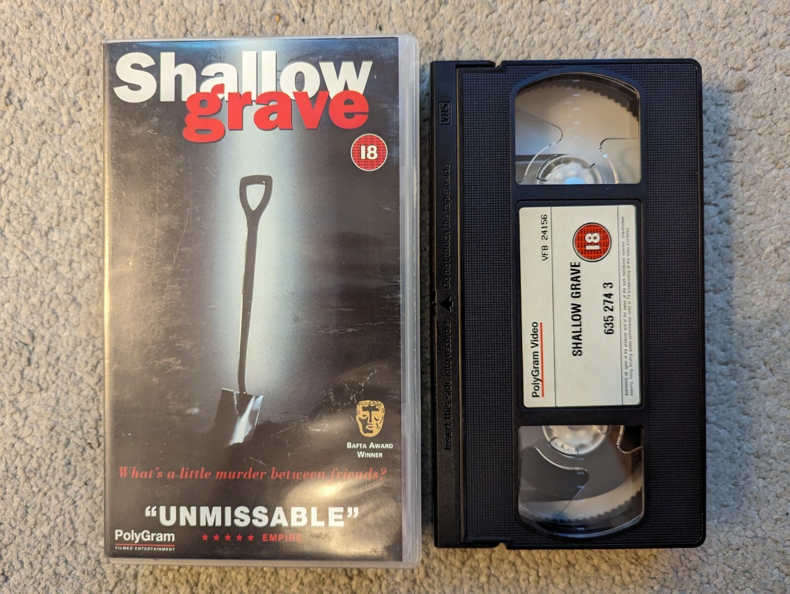 Shallow Grave VHS Video PAL 780063527439 | eBay
