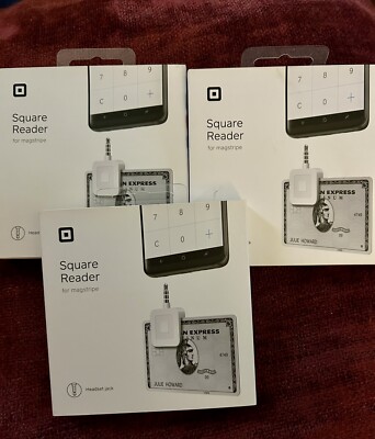 Square Reader for Magstripe VISA MC AMEX Discover NIB FS **Lot of 3 ...