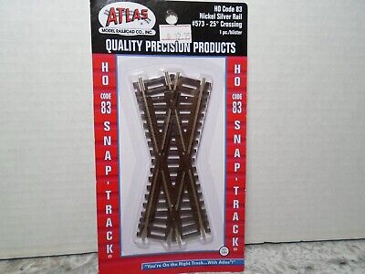 Atlas 573 25 Degree Crossing Track Code 83 Rail HO Scale 150-573 | eBay