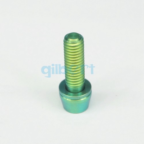(4) M5 16/18/20mm Long GR5 Titanium Bike Screw Taper Cone Head Bolts ...