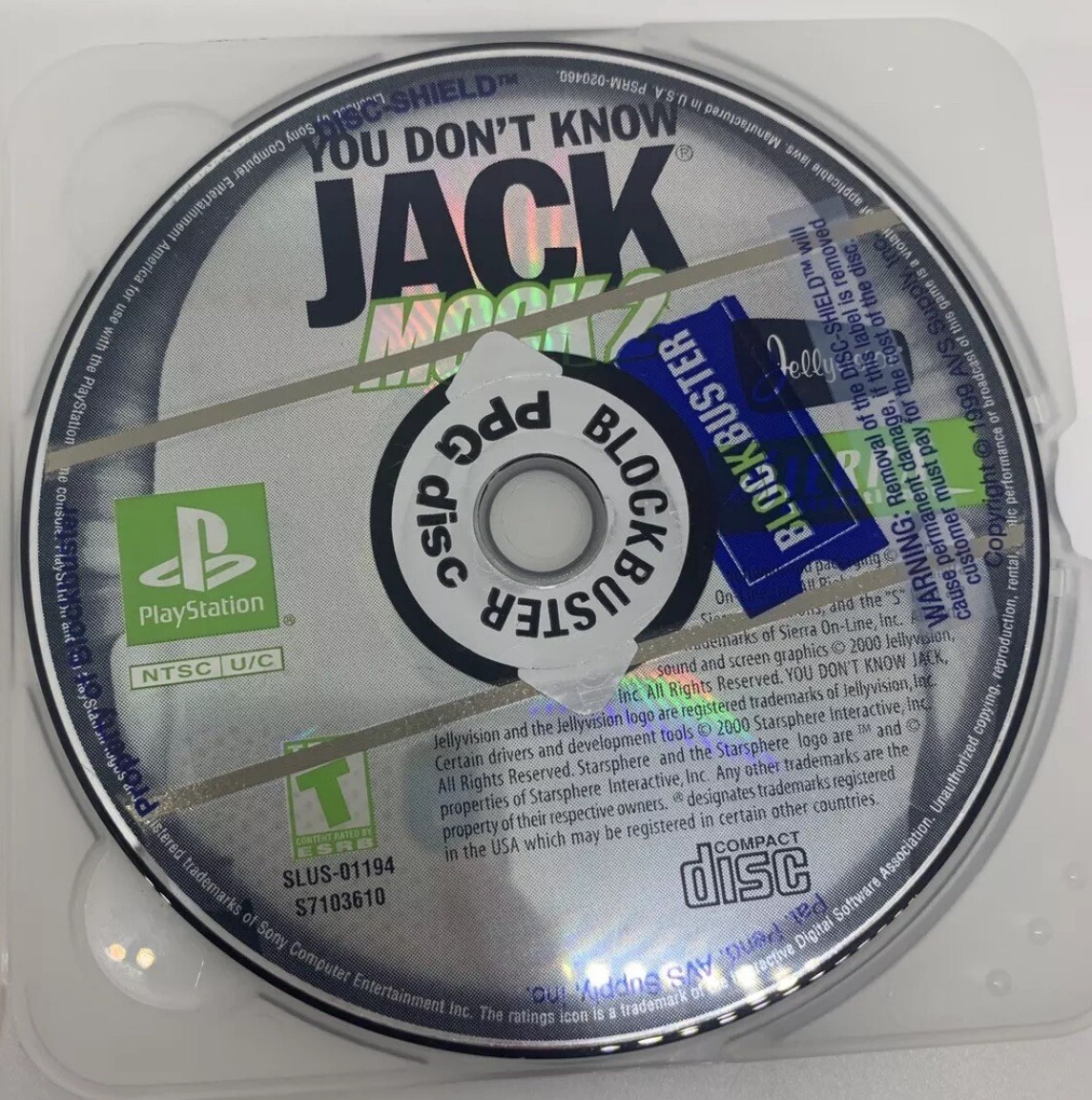 You Don't Know Jack Mock 2 PS1 Sony PlayStation 1 DISC ONLY No Tracking ...
