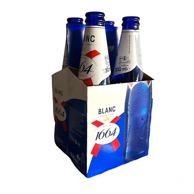 4 x Empty Blanc Beer Kronenbourg 1664 Cobalt Blue Glass Bottle 330 ml | eBay UK
