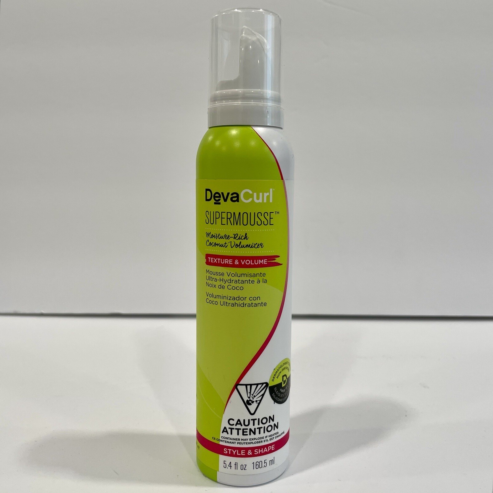 DevaCurl SUPERMOUSSE 5.4 oz Moisture Rich Coconut Volumizer Texture ...