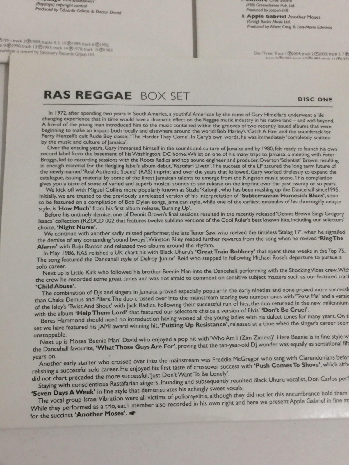 Trojan Ras Reggae Box Set by Ras CD Jan-2004 3 Discs Trojan VG | eBay