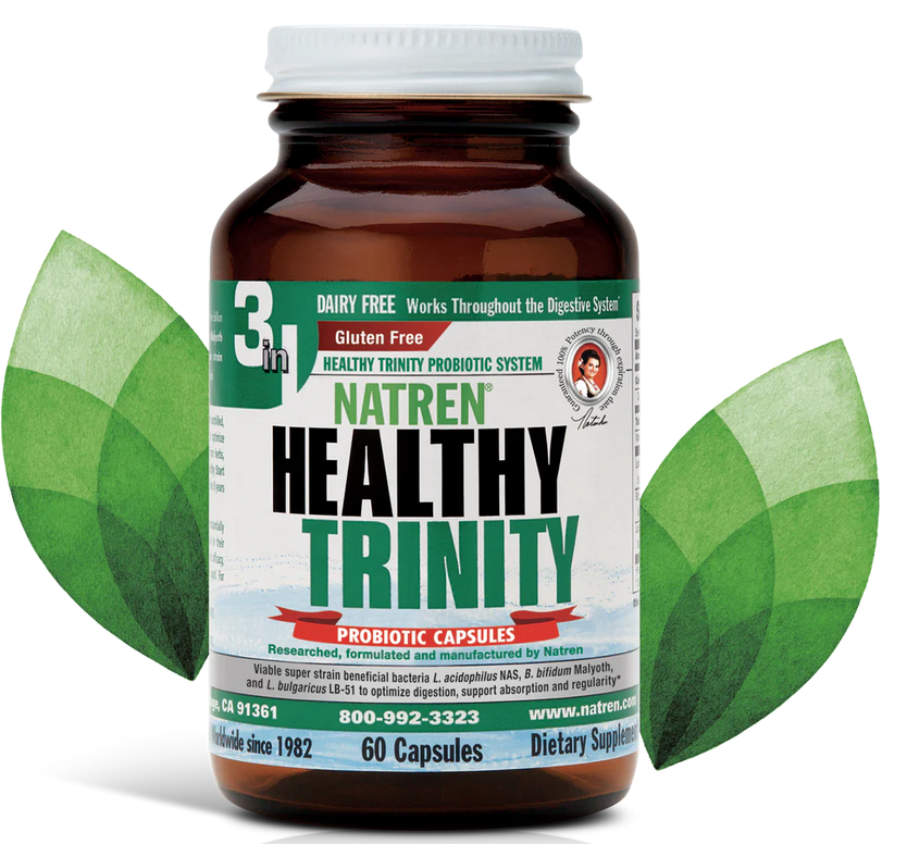 Natren Healthy Trinity Probiotic (60 Capsules) - ICE PACK PRIORITY MAIL ...
