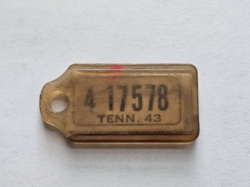 1943 Tennessee DAV Tag Keychain License Plate 4-17578 | eBay