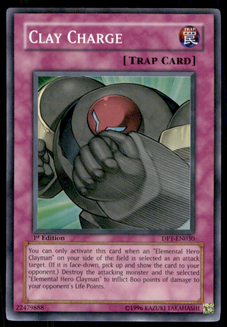Yu-Gi-Oh! 1st Edition Clay Charge #DP1-EN030 Light Play | eBay