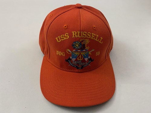 USS RUSSELL DDG 59 The Corps US Orange Baseball Cap One Size | eBay