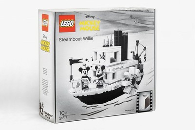 Lego Steamboat Willie Mickey Mouse 21317 Année 2019 (Lego Ideas #025 ...