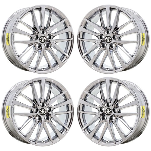 19" TOYOTA CAMRY PVD BRIGHT CHROME WHEELS-C RIMS FACTORY OEM 75222 ...