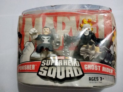 2007 Hasbro Marvel Superhero Squad Punisher & Ghost Rider Mini Figures ...