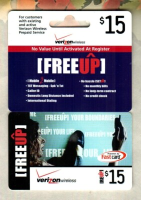VERIZON WIRELESS Free Up Boundaries ( 2006 ) Phone Card ( $0 - NO VALUE ...