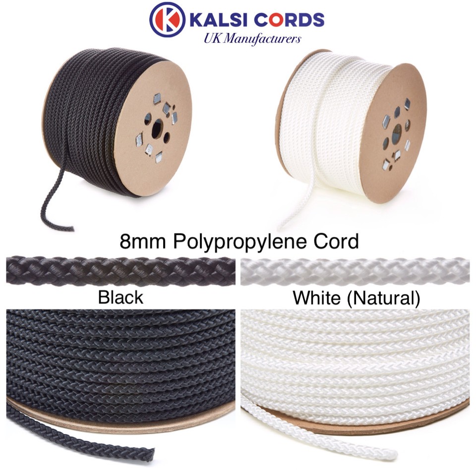 POLYPROPYLENE ROPE BRAIDED POLY CORD STRONG STRING BOATING CAMPING ...
