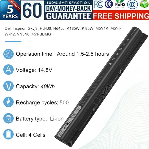 40Wh/14.8V Battery For Dell Inspiron 3451 3551 3567 5558 14 15 3000 ...