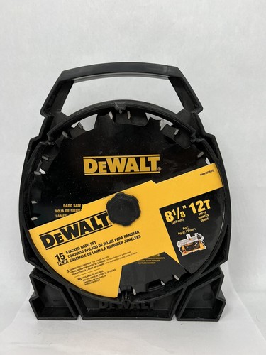 DeWALT DW812DADO - 15 Piece Stacked DADO Set 8" with 12 Teeth (Brand ...