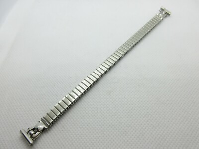 ROWI FIXOFLEX EXPANDING SILVER TONE STAINLESS STEEL 12mm WATCH STRAP ...